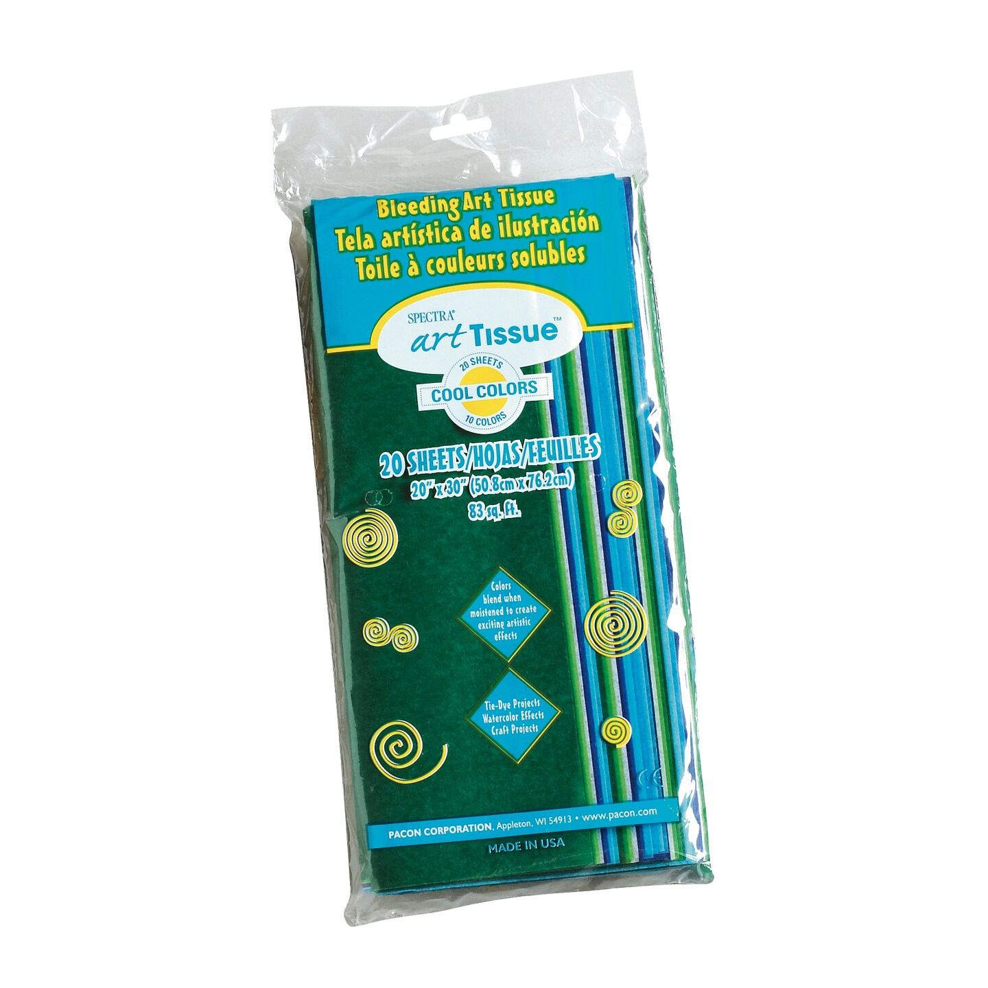 Pacon - Spectra Art Tissue Sheet - 20-Sheet Pack - Assorted Cool | Michaels
