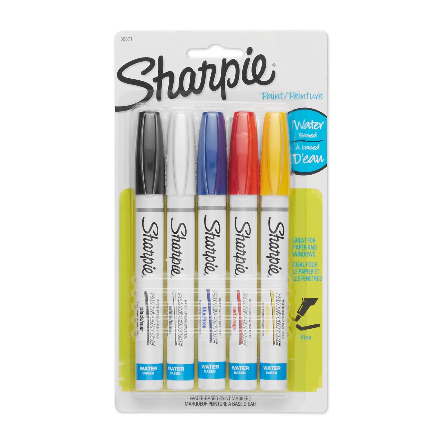 Sharpie Poster Paint Marker Set, Carded Packaging, Fine, 5-Colors | Michaels