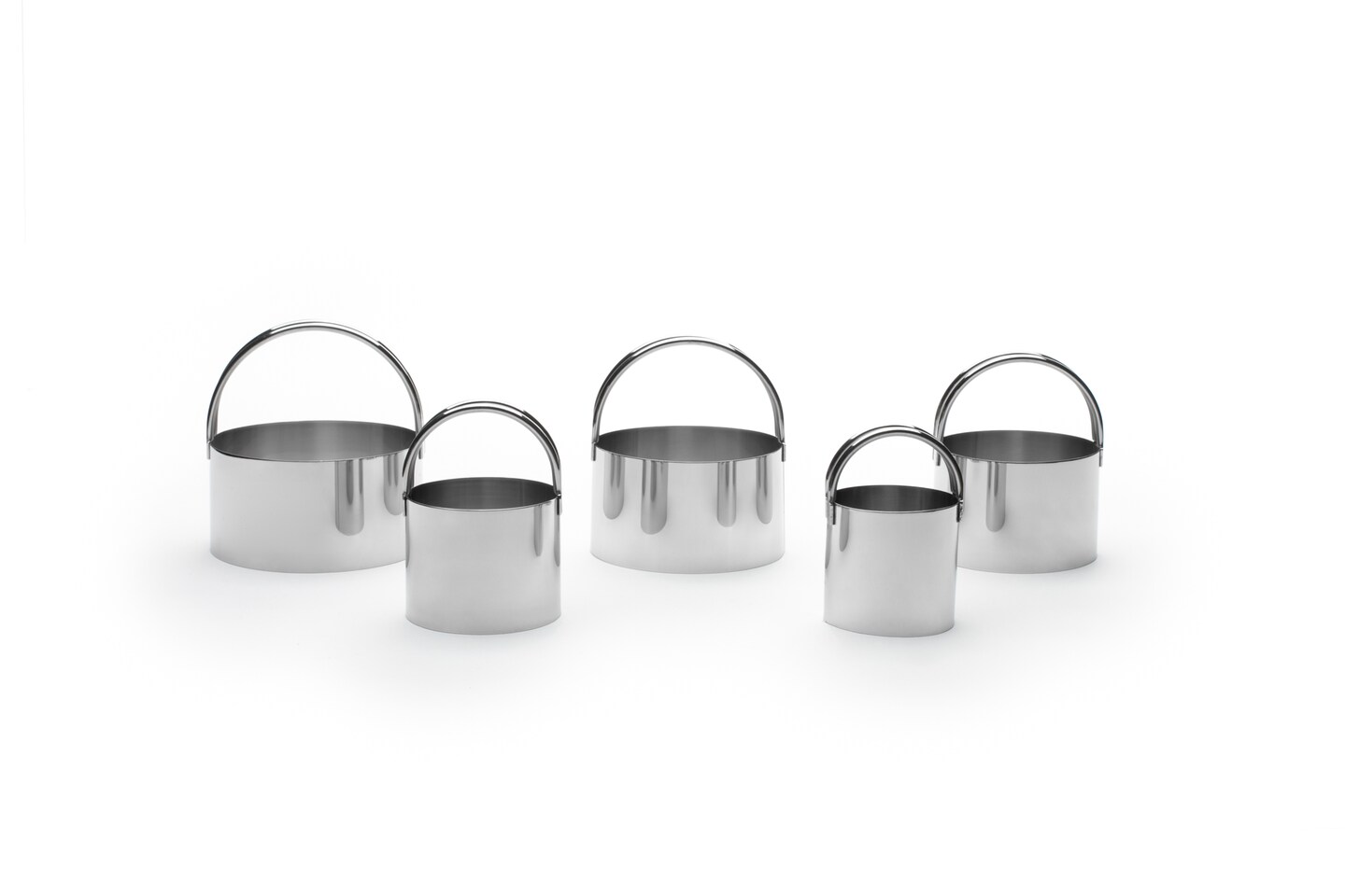 Metallic Stainless Steel Round Cookies Cutters Set of 5 | Michaels