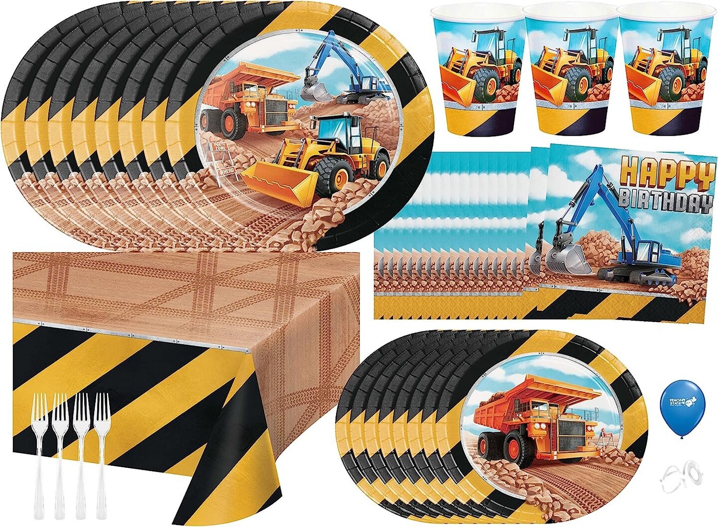 Big Dig Construction Birthday Party Supplies | Big Dig Construction ...