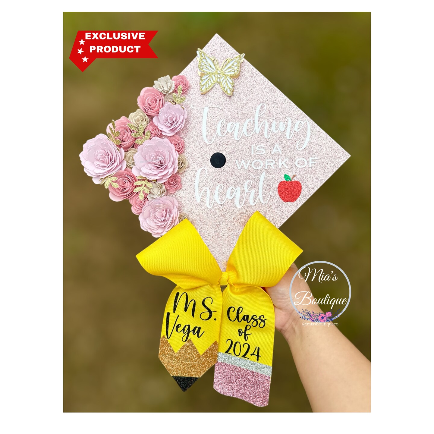 Graduation Cap Teacher Graduation Cap Topper Personalized Graduation ...