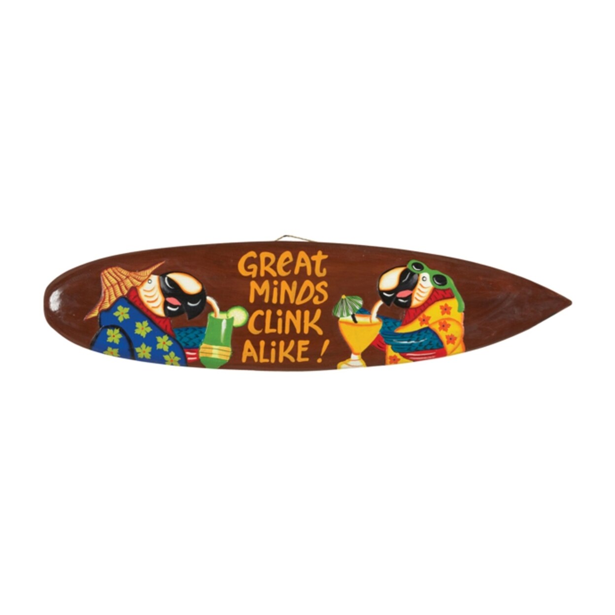 RAM Outdoor Decor Acacia Wood Great Minds Clink Alike Wall Sign | Michaels