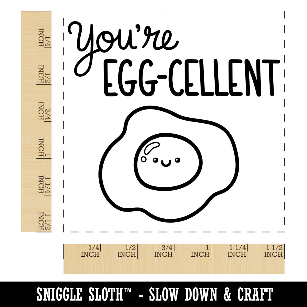 You're Egg-cellent Excellent Motivational Quote Pun Self-Inking Rubber ...