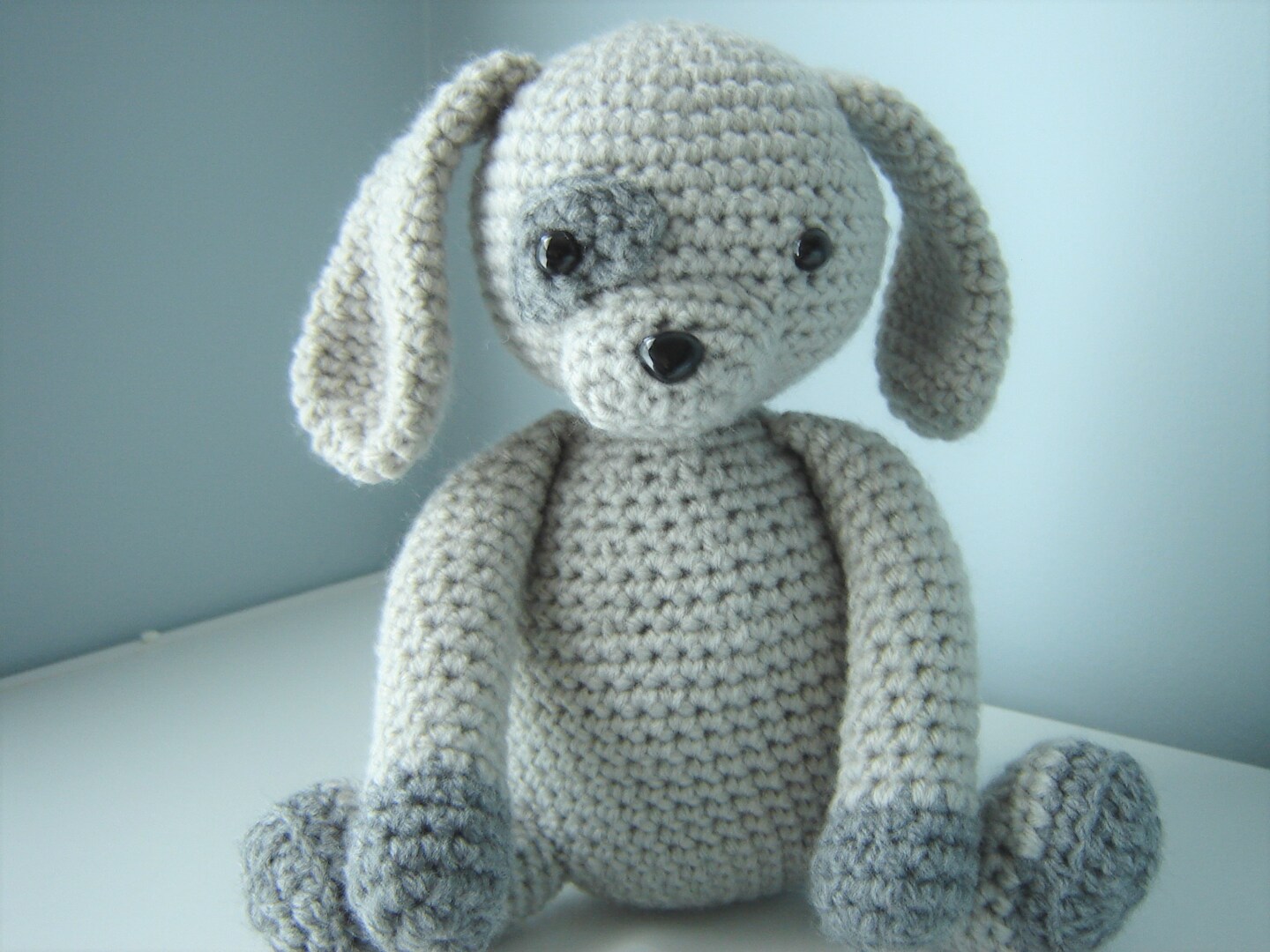 Crochet Gray Puppy Stuffed Animal | MakerPlace by Michaels