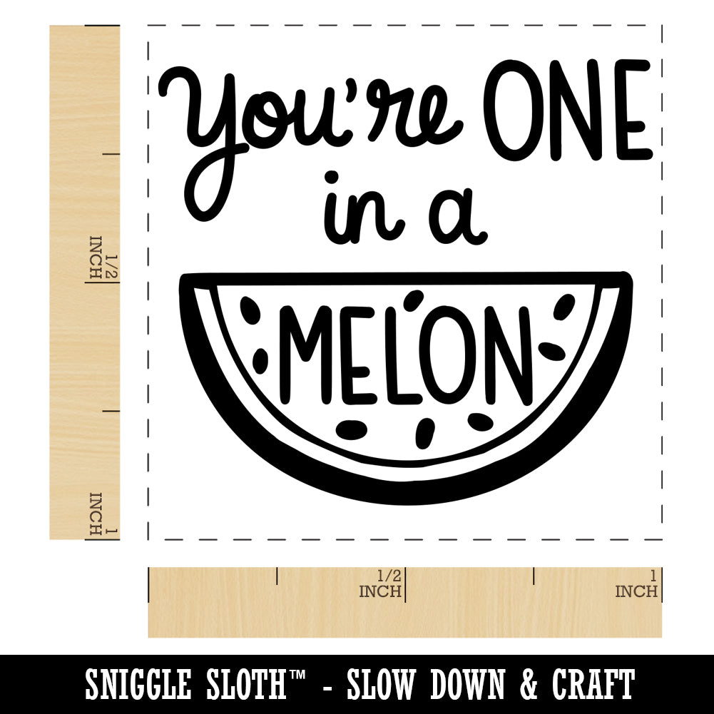 You're One in a Melon Million Motivational Quote Pun Self-Inking Rubber ...