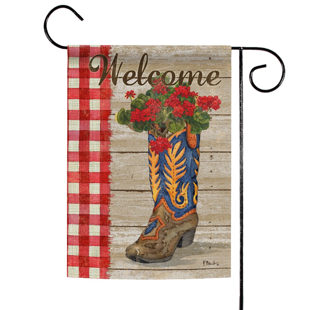 Welcome Boot Decorative Welcome Flag | Michaels