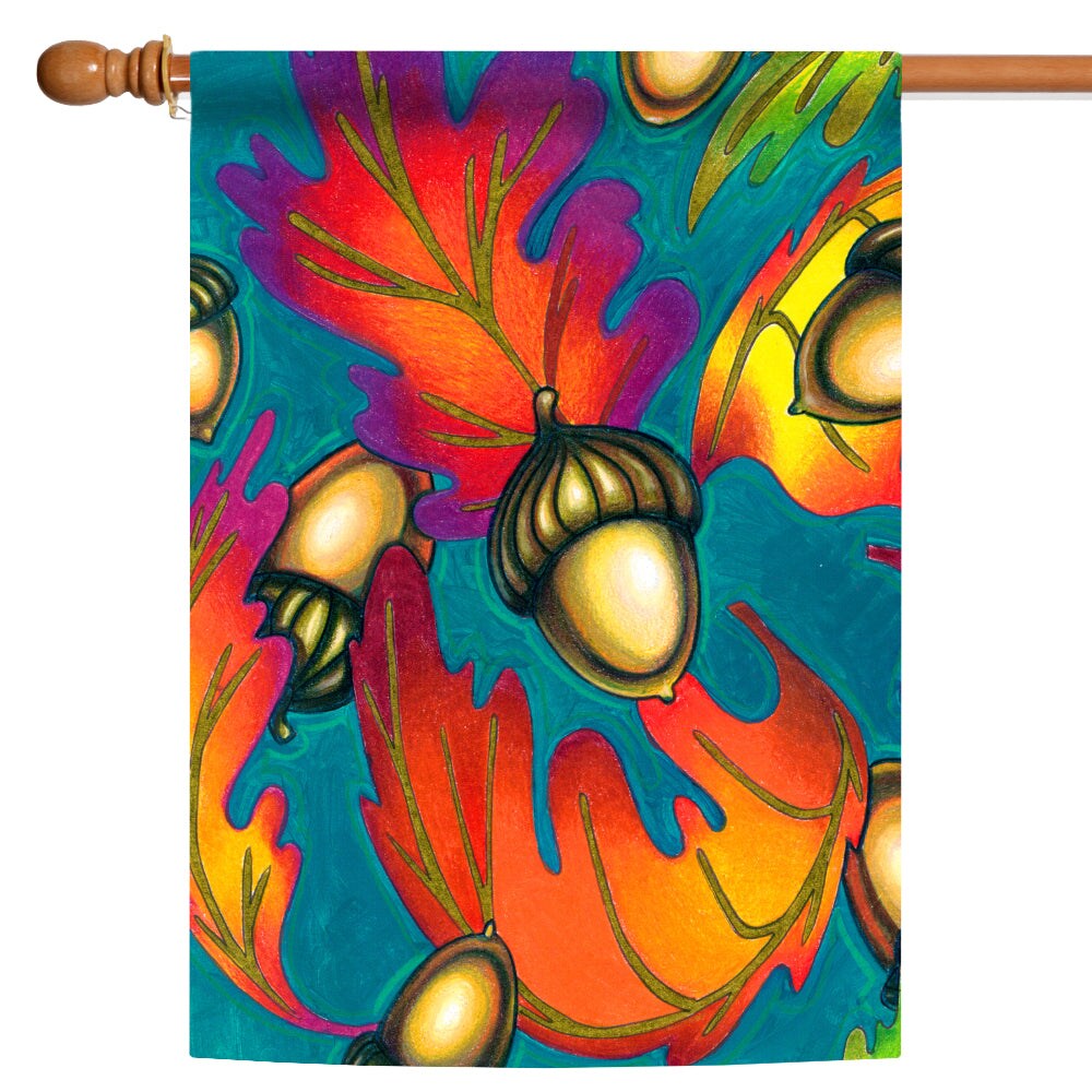 Autumn Acorns Decorative Fall Flag | Michaels