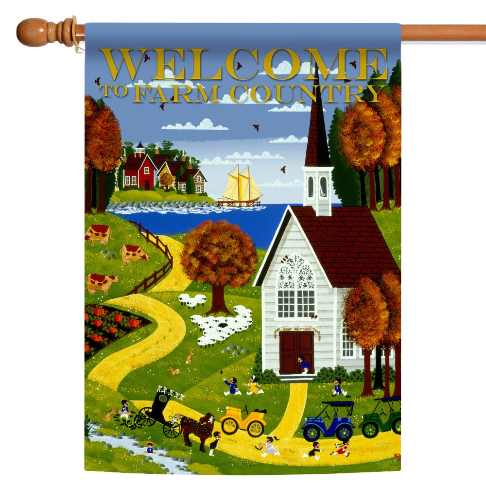 Rolling Hills-Welcome to Farm Country Decorative Farm Flag | Michaels