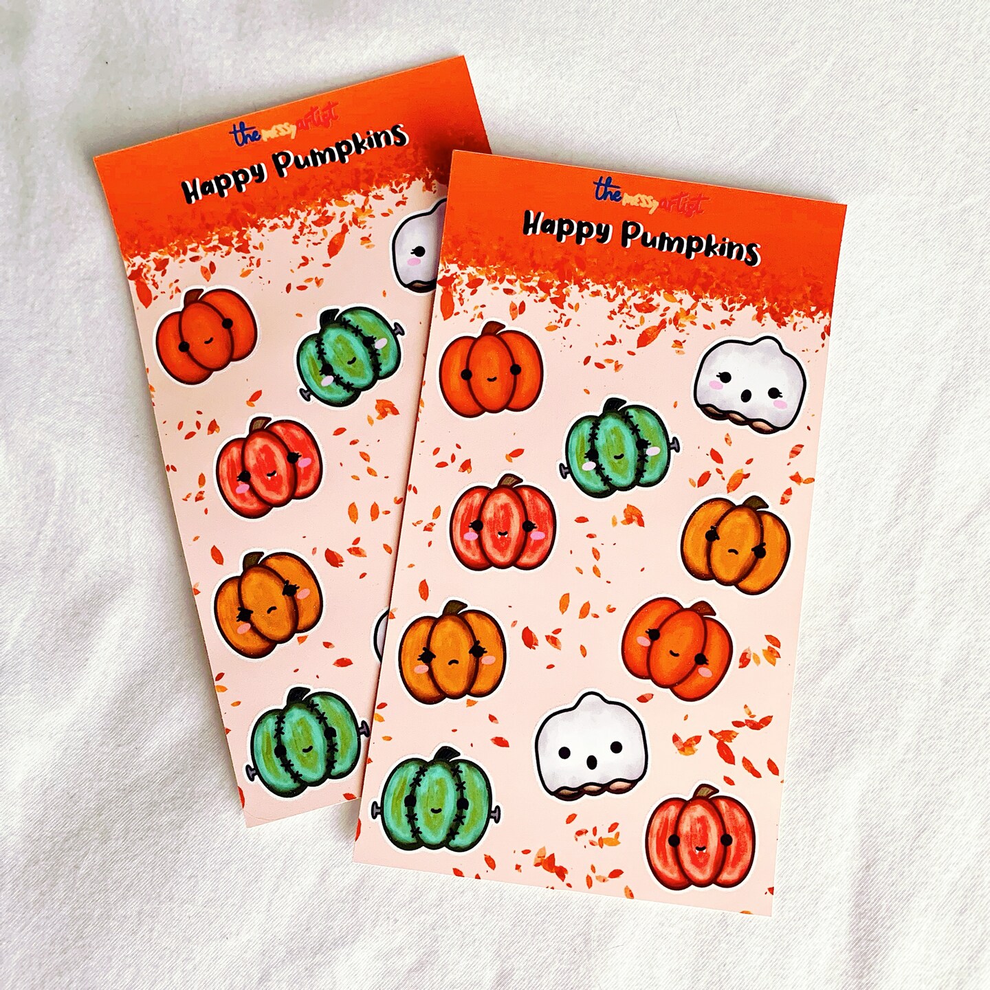 Happy Pumpkins Sticker Sheet, Halloween Sticker Sheet, Pumpkin Patch ...