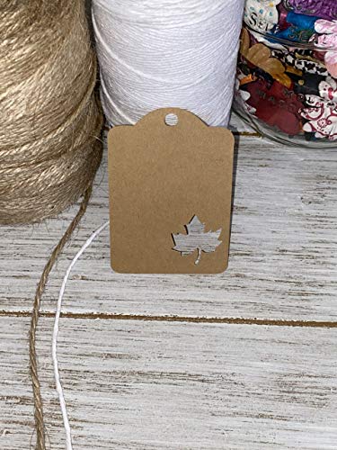Maple Leaf Thank you Tag Gift tag - Favor Tags - Customize Tag Color ...