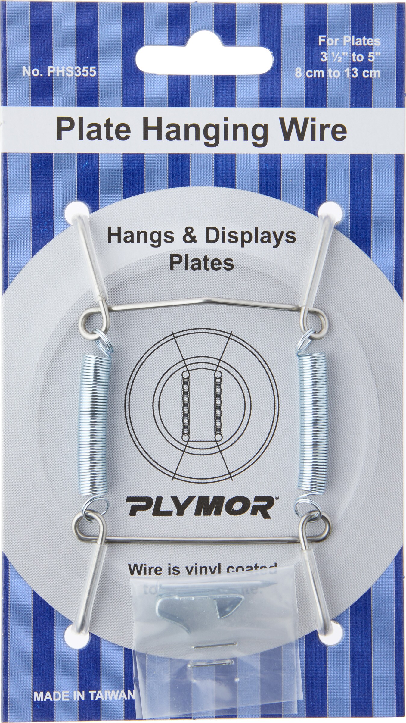 Plymor Stainless Steel Wall Mountable Plate Hanger, 3.125" H x 1.75" W ...