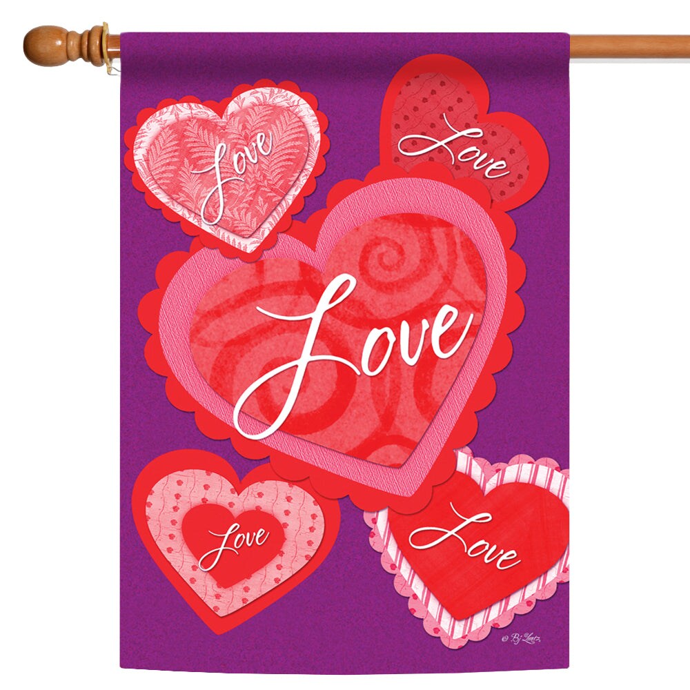 Heart Doilies Decorative Valentine Flag | Michaels