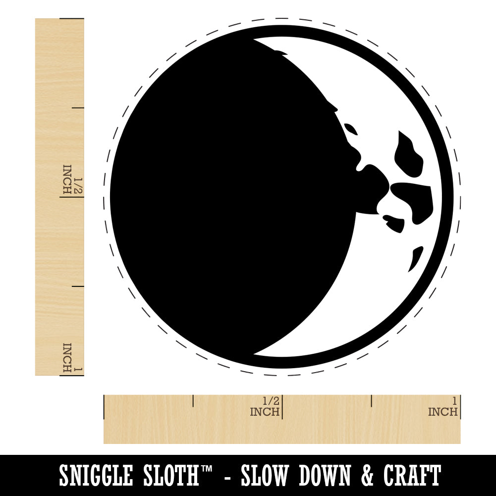 Waxing Crescent Moon Phase Self-Inking Rubber Stamp for Stamping ...