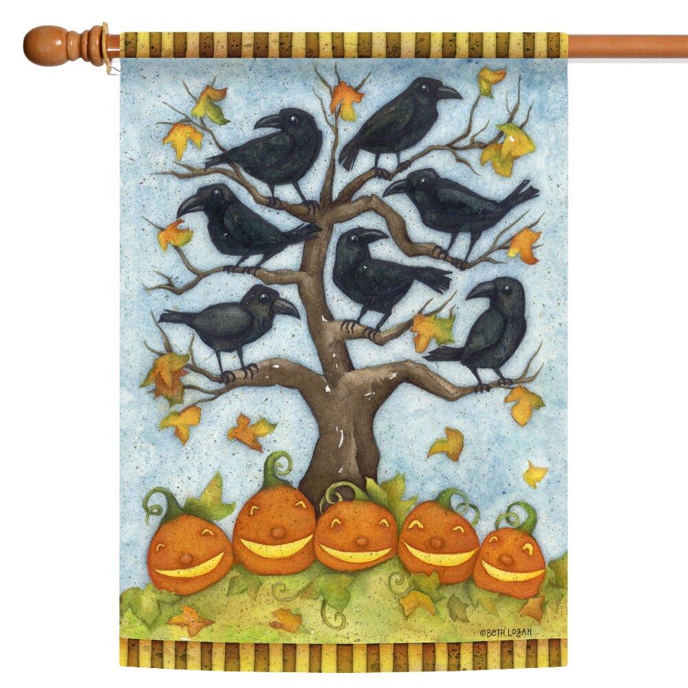 Crows N Jacks Decorative Fall Flag | Michaels