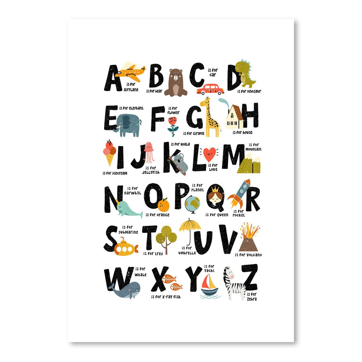 Buy in Bulk - Alphabet by Elena David Poster Art Print - Americanflat ...