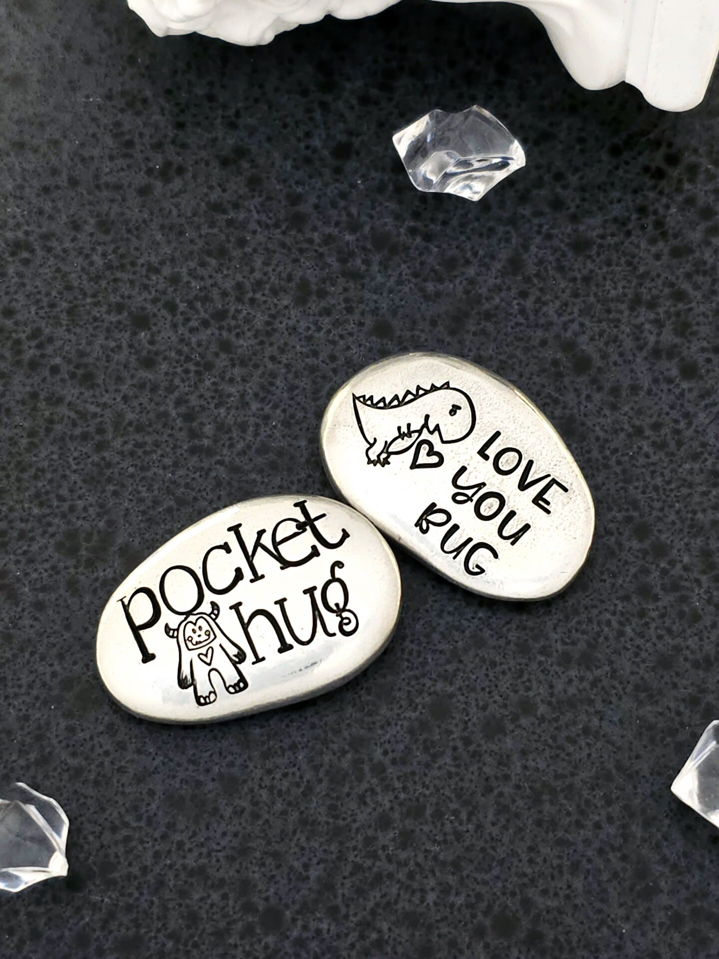 Pocket Hug, Custom Stone, Pocket Pebbles, Back To School Love Token ...