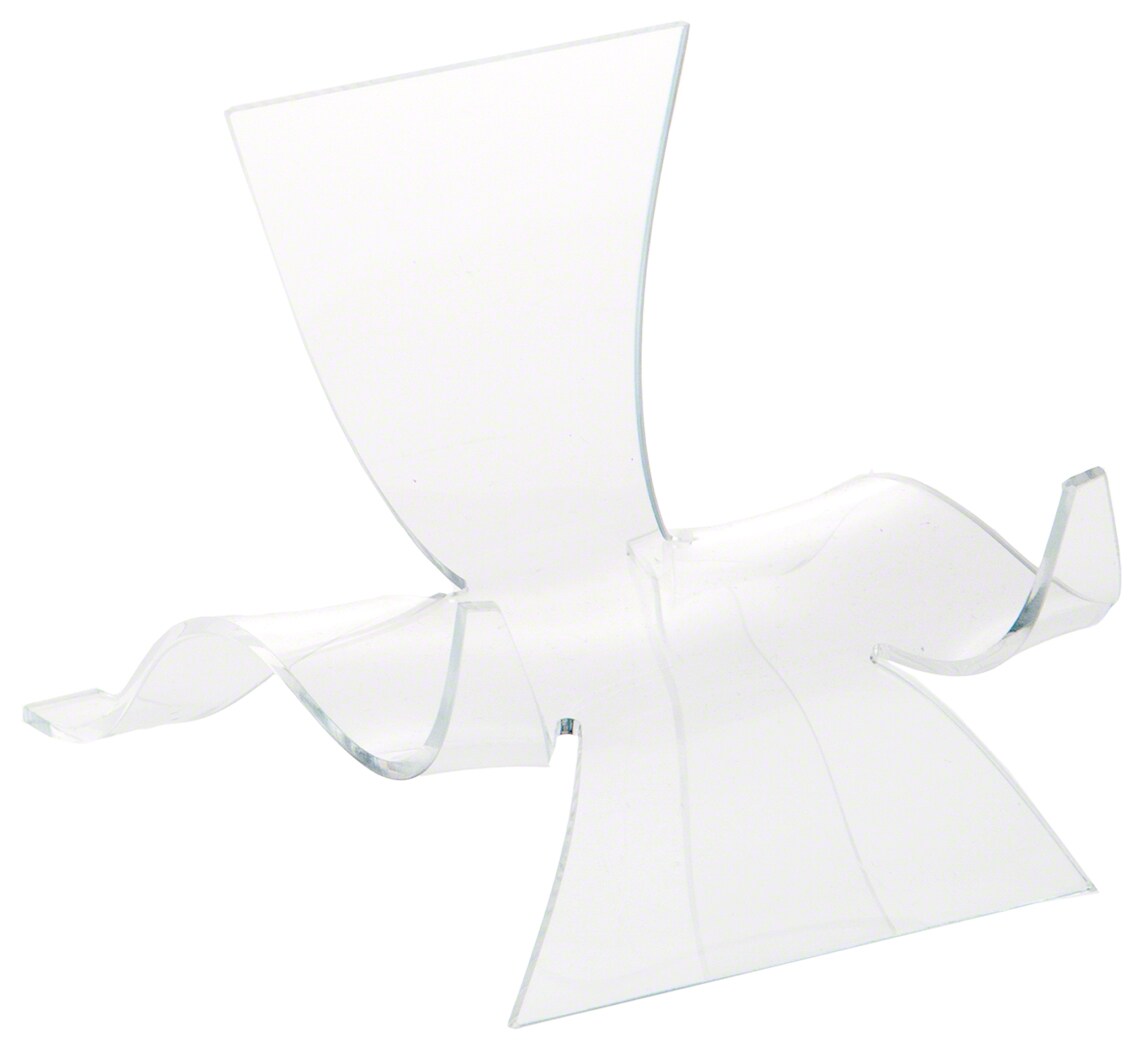 Plymor Clear Acrylic Wave Display Easel, 5.125" H x 4.625" W x 6" D ...