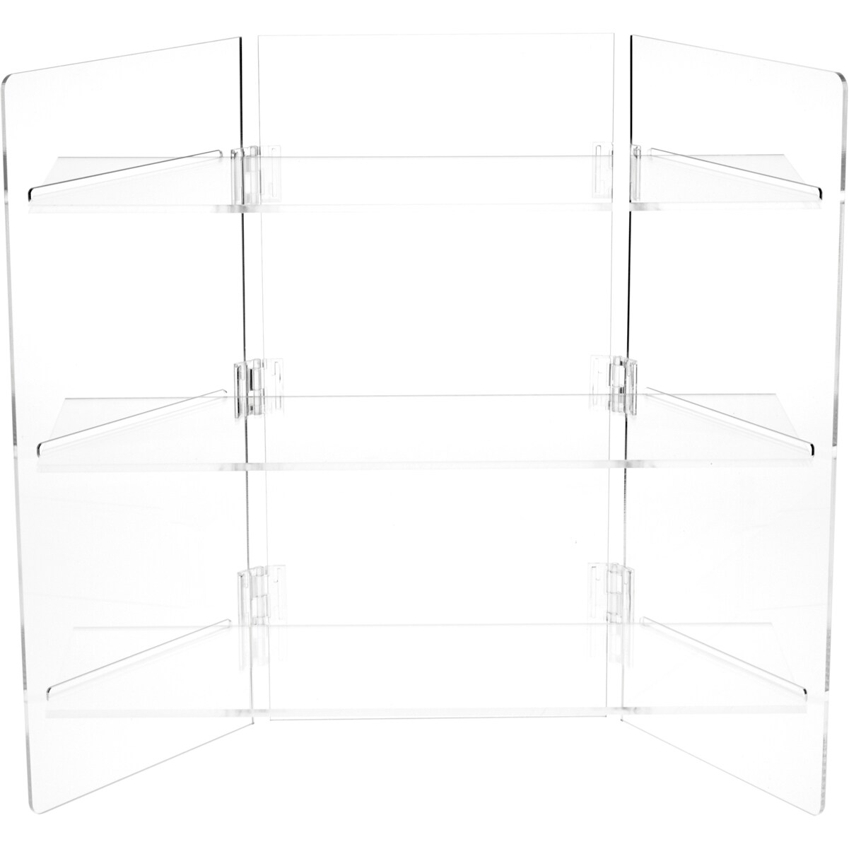Plymor Clear Acrylic Portable Folding 3-Shelf Display | Michaels