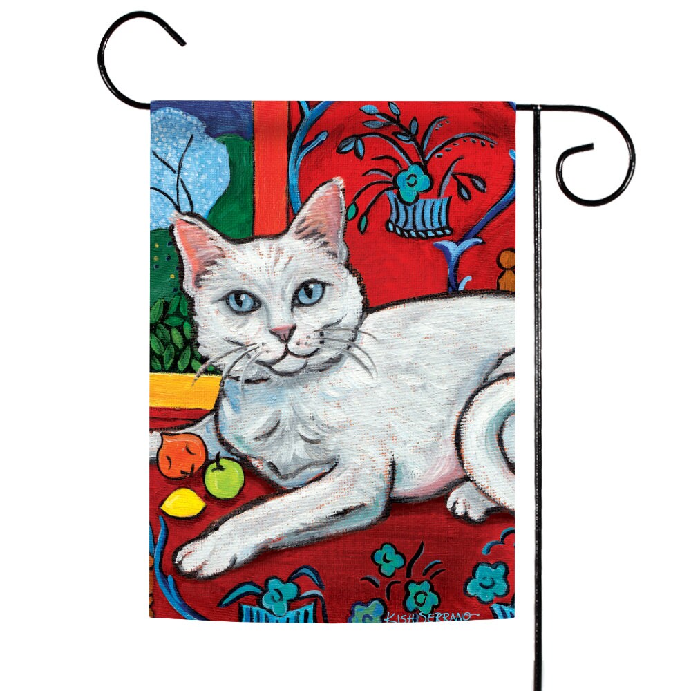 Cattise- White Kitty Decorative Cat Flag | Michaels