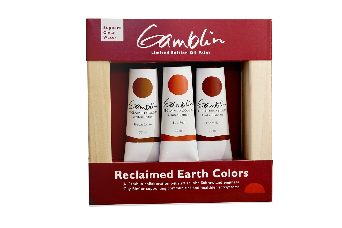 Gamblin Reclaimed Earth Colors Limited Edition Oil Color Set, 3-Colors ...