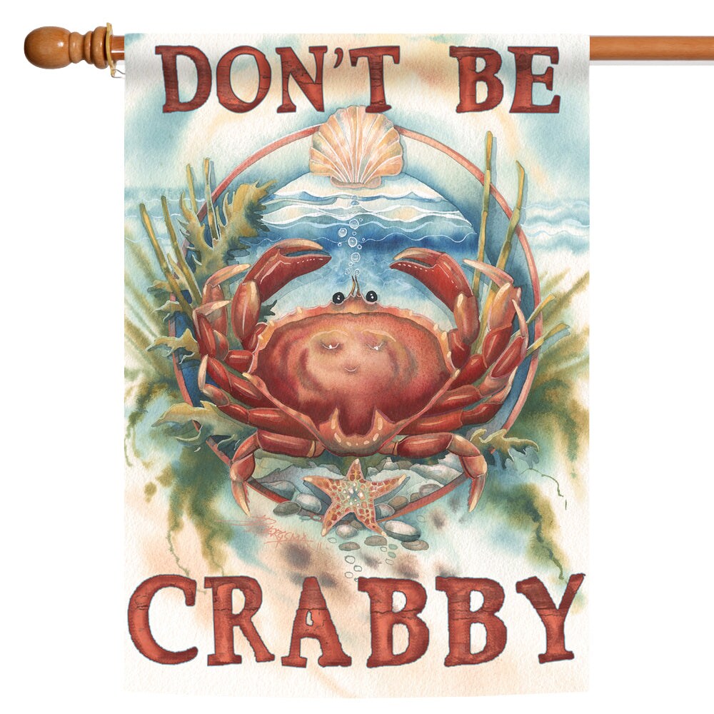 Don't Be Crabby Decorative Crab Flag | Michaels