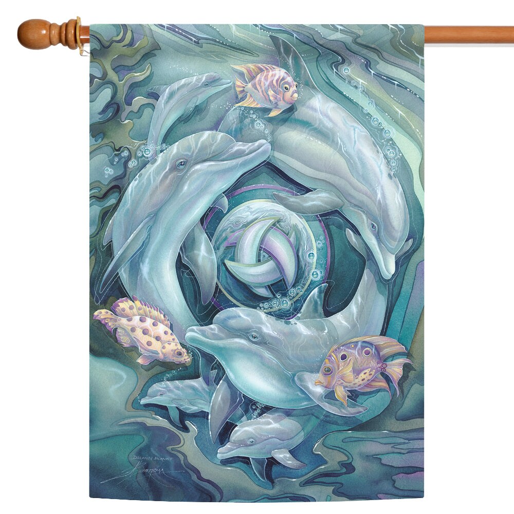 Dolphins And Friends Decorative Dolphin Flag | Michaels