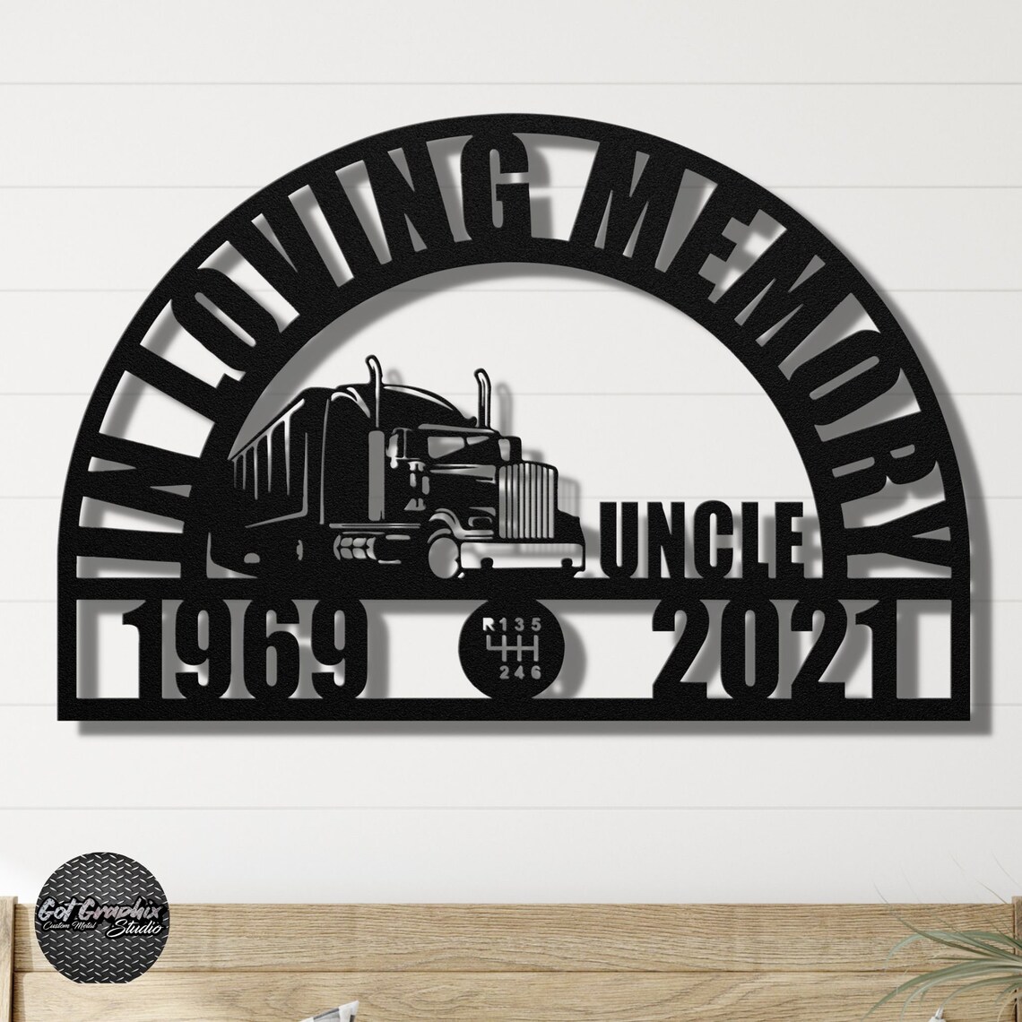Truck Driver Sympathy Gift for Loss of Loved One - Personalized Semi ...