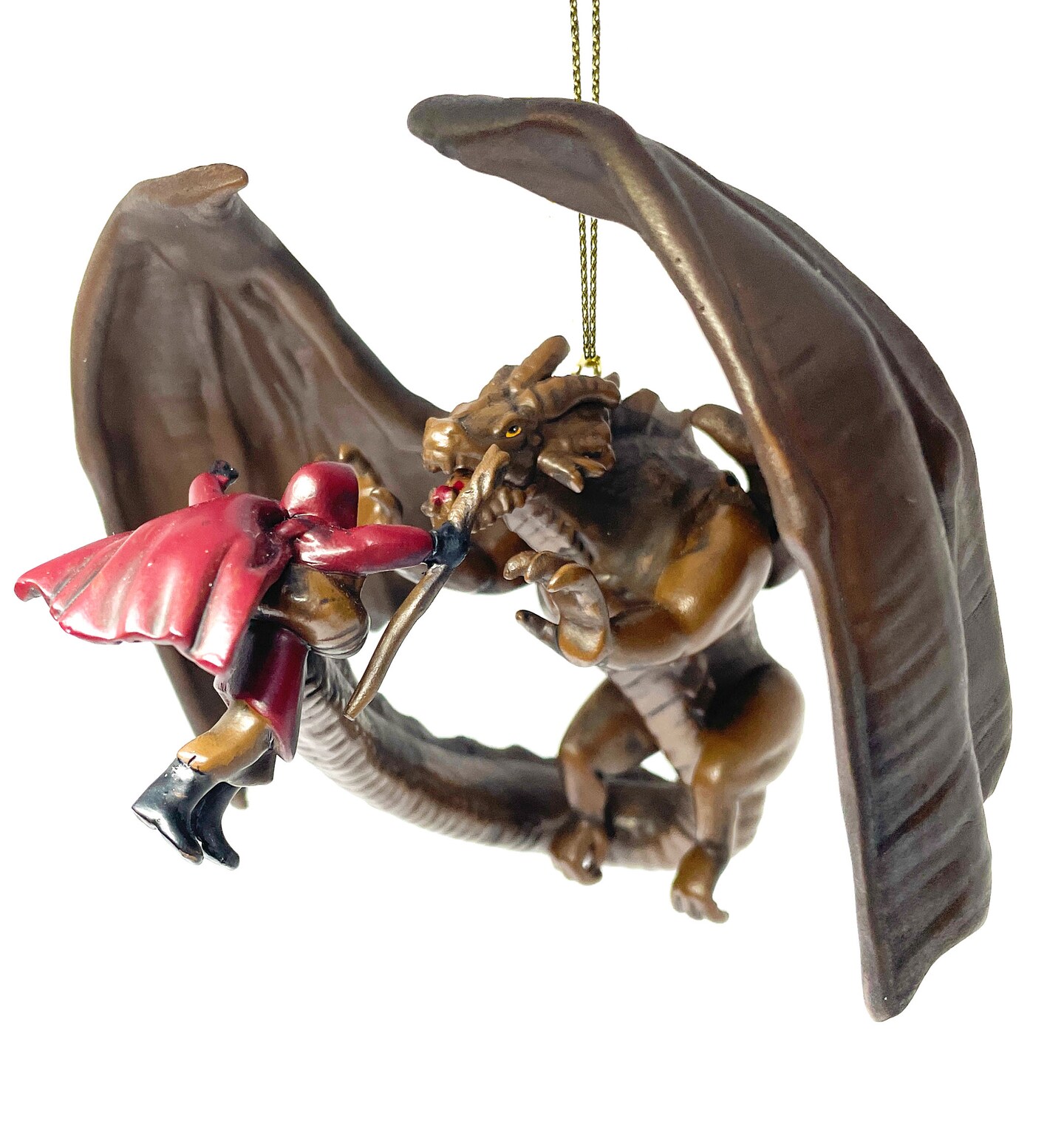 'Roll for Initiative' Dragon vs Wizard Christmas Ornament Dungeon Boss ...