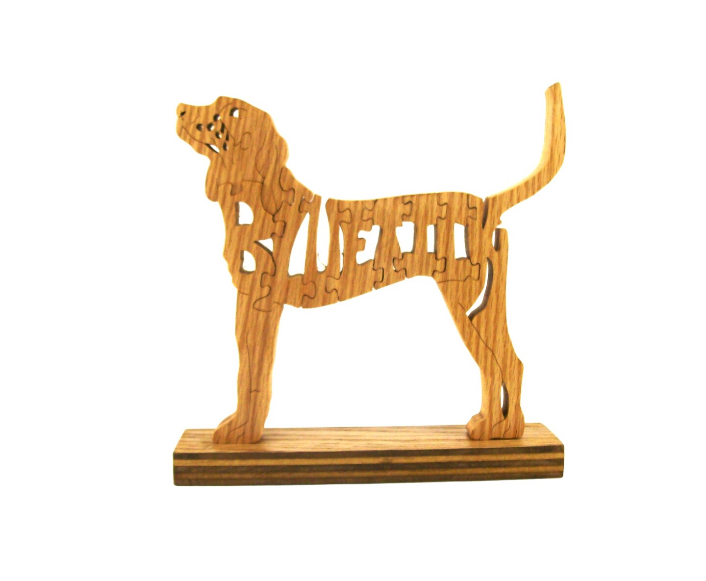 Coon Hound Blue Tick, Coon Hound dog puzzle, wooden hunting dog puzzle ...