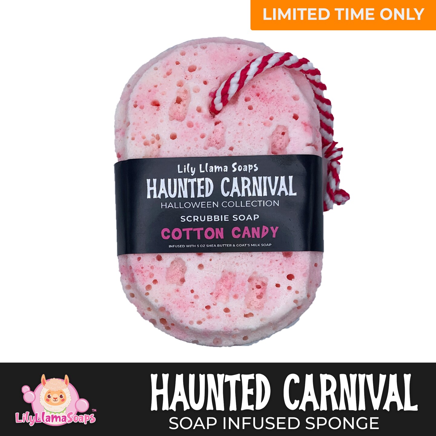 Cotton Candy Soap Infused Bath Sponge Haunted Carnival Collection ...