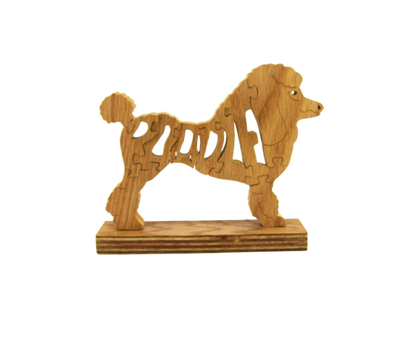 wooden poodle dog puzzle, Poodle wooden puzzle, Poodle dog puzzle ...