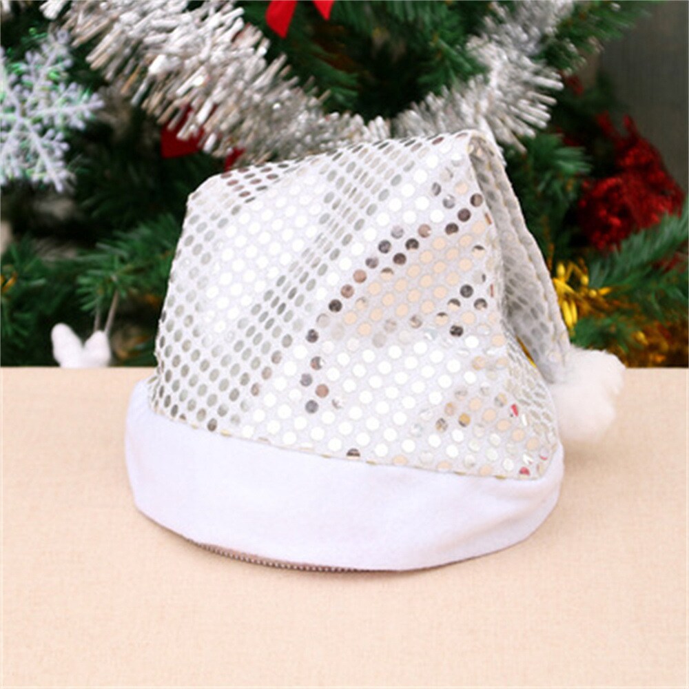 Christmas Shining Sequin Hats for Adults and Kids | Santa Cap for New ...