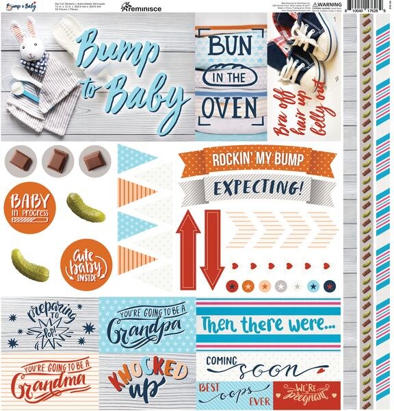 Reminisce Bump To Baby 12x12 Sticker Sheet | Michaels