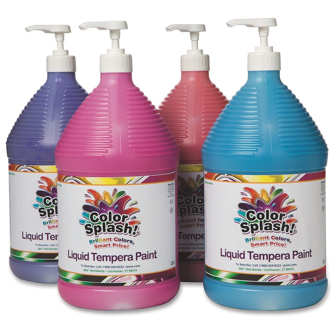 Color Splash!® Liquid Tempera Paint - Set C, Gallon (Pack of 4) | Michaels