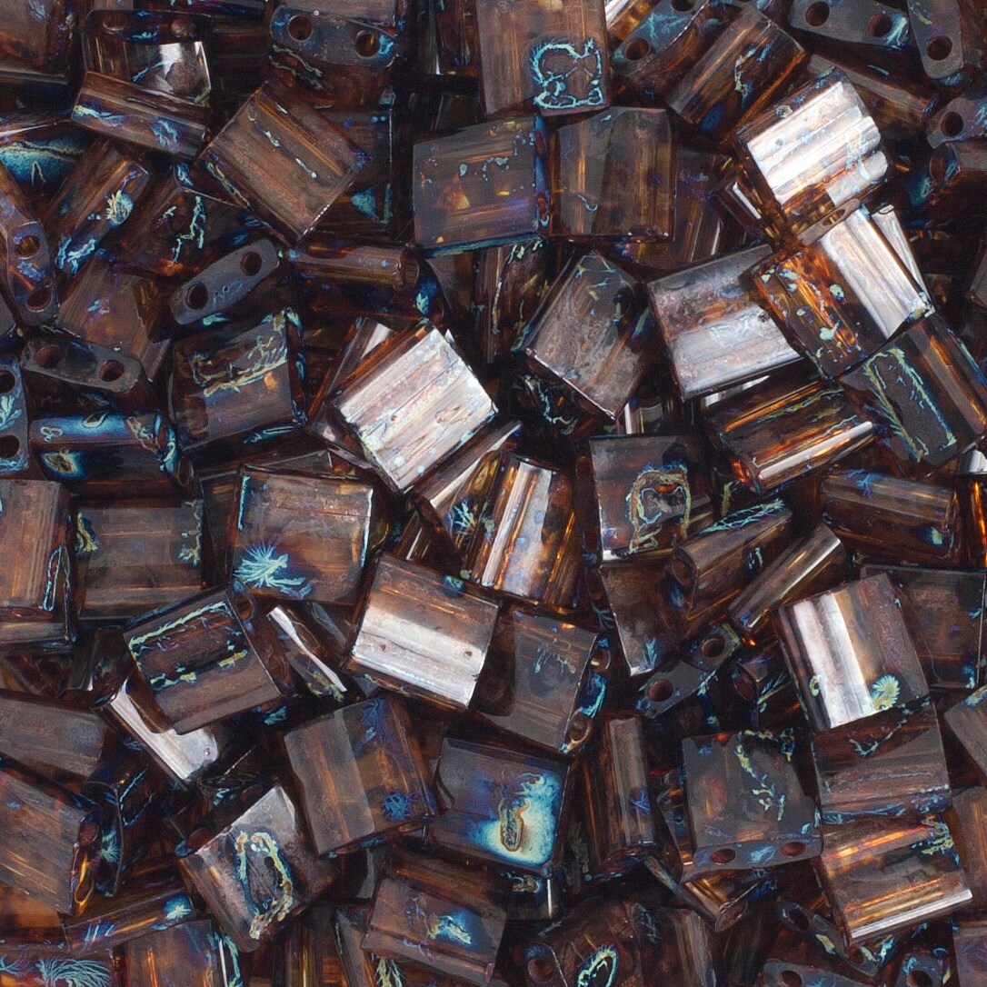 Miyuki Tila 5mm Picasso Transparent Glass Beads, 5.2g | Michaels