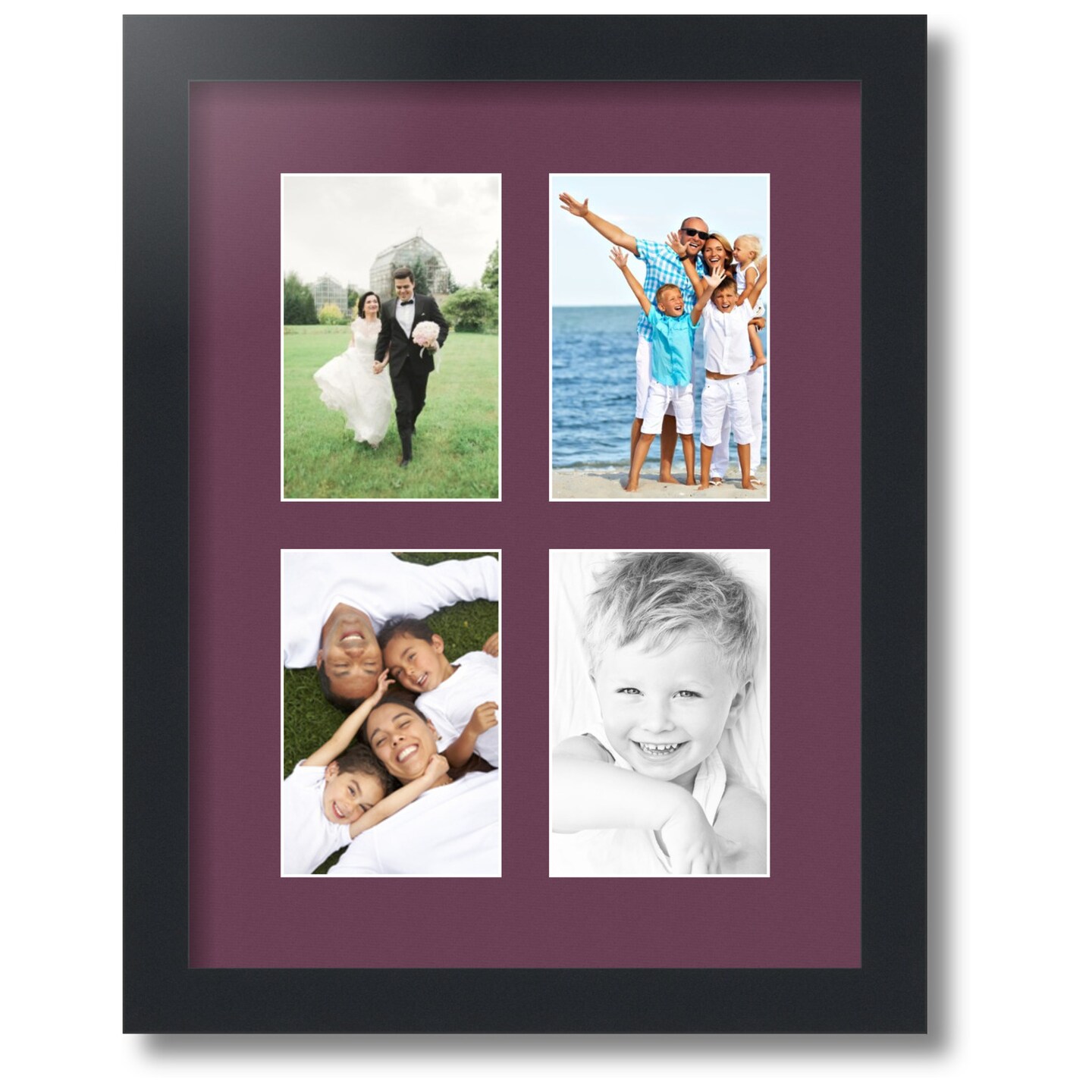 ArtToFrames Collage Photo Picture Frame with 4 - 4x6 inch Openings ...