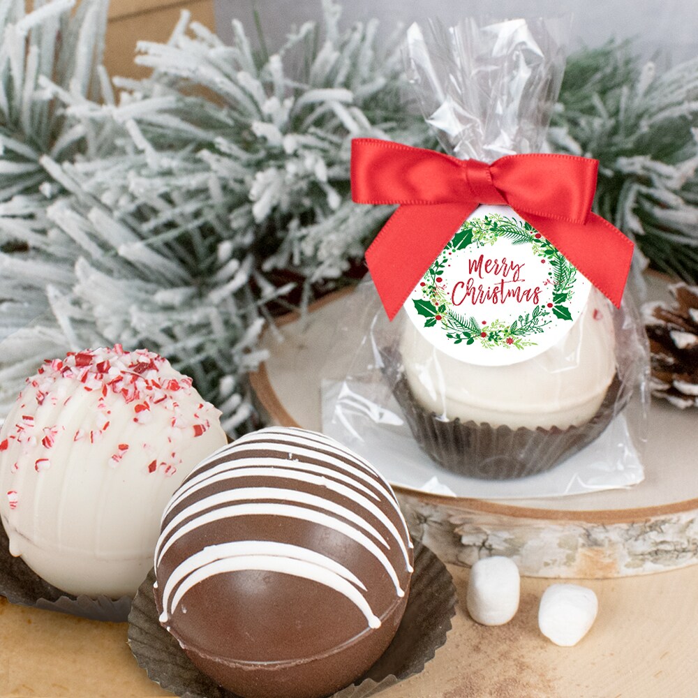 Merry Christmas Hot Chocolate Bomb Favors For Christmas Gifting ...