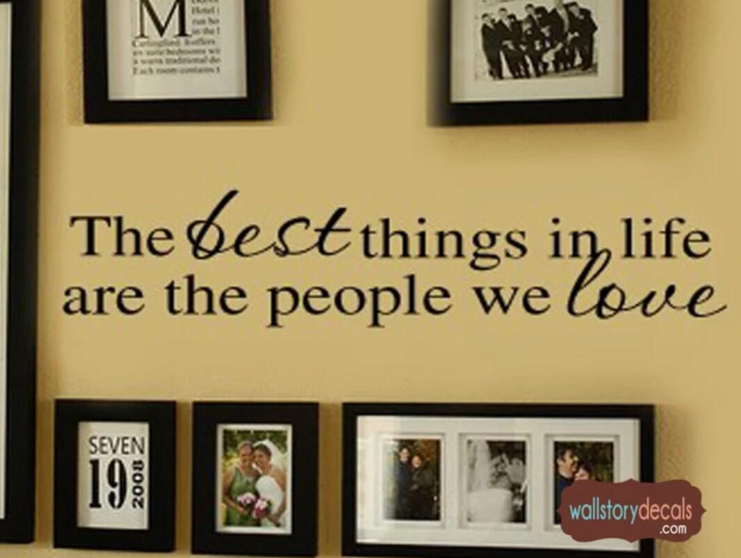 Family Wall Art Quotes Decor Decal The Best Things In Life Are The