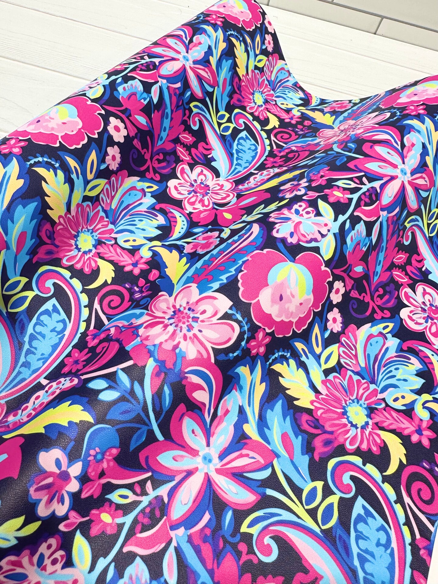 Royal Preppy Paisley Watercolor Floral Smooth vinyl | Michaels