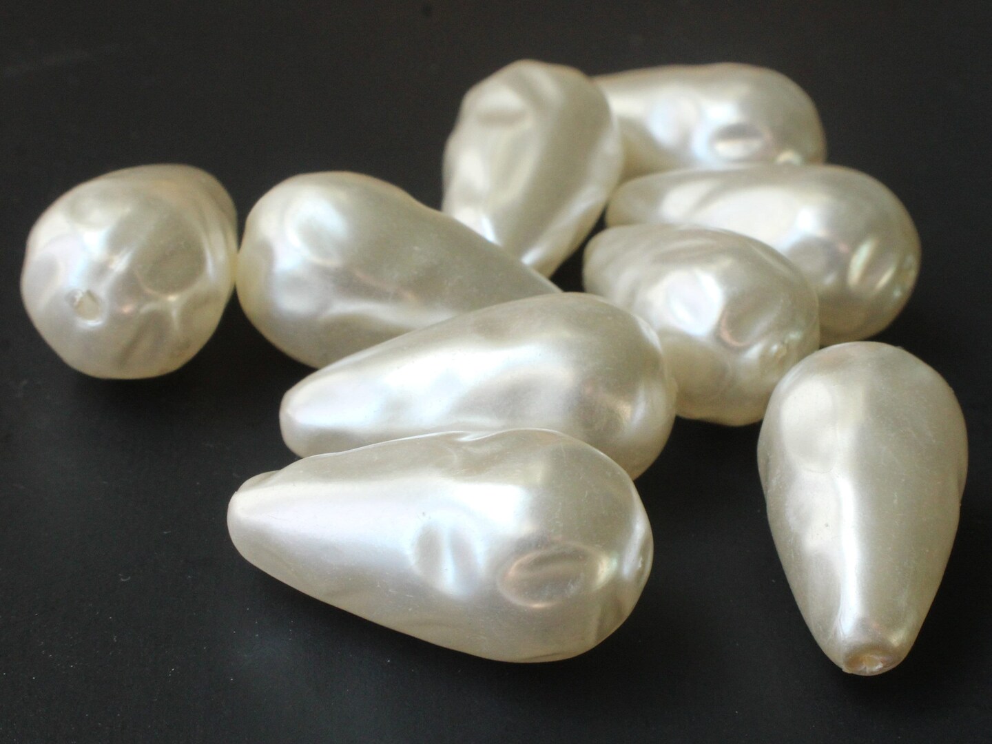 10 26mm White Teardrop Vintage Cultura Pearl Plastic Beads | Michaels