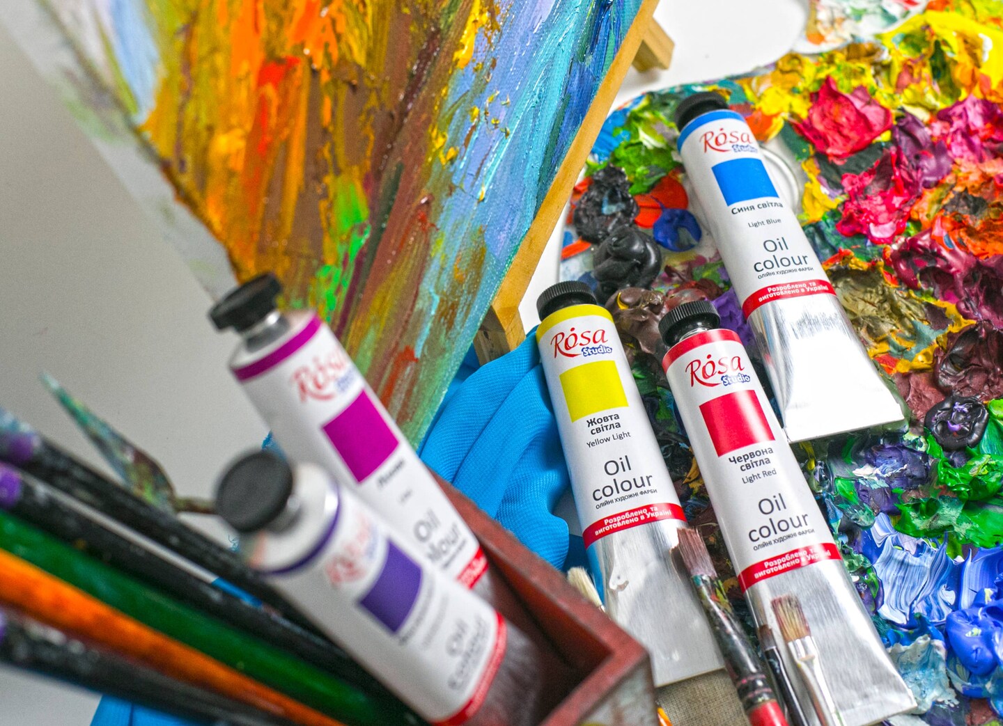 Oil paint set 24*20 ml/0.68oz, ROSA Studio | Michaels