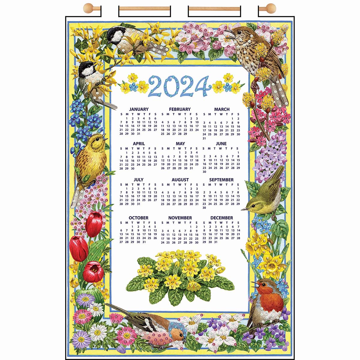 Design Works Bird Border Calendar Felt & Sequin Kit | Michaels