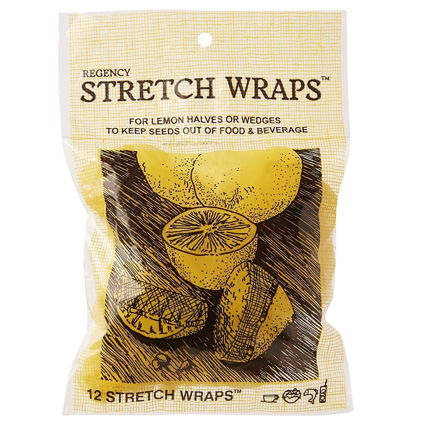 Regency 12 Piece Stretch Wraps Covers Set for Lemon Halves and Wedges ...