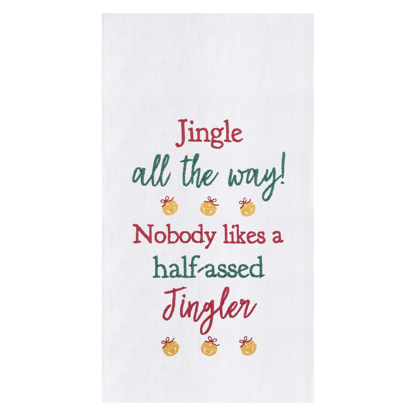Half Assed Jingler Embroidered Flour Sack Kitchen Towel | Michaels