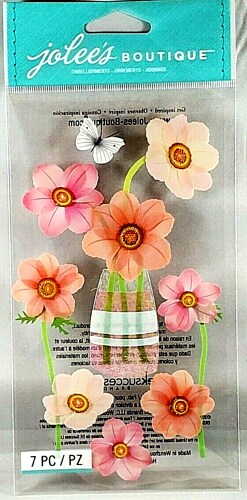 Jolee's Boutique Pink Flowers Dimensional Stickers | Michaels