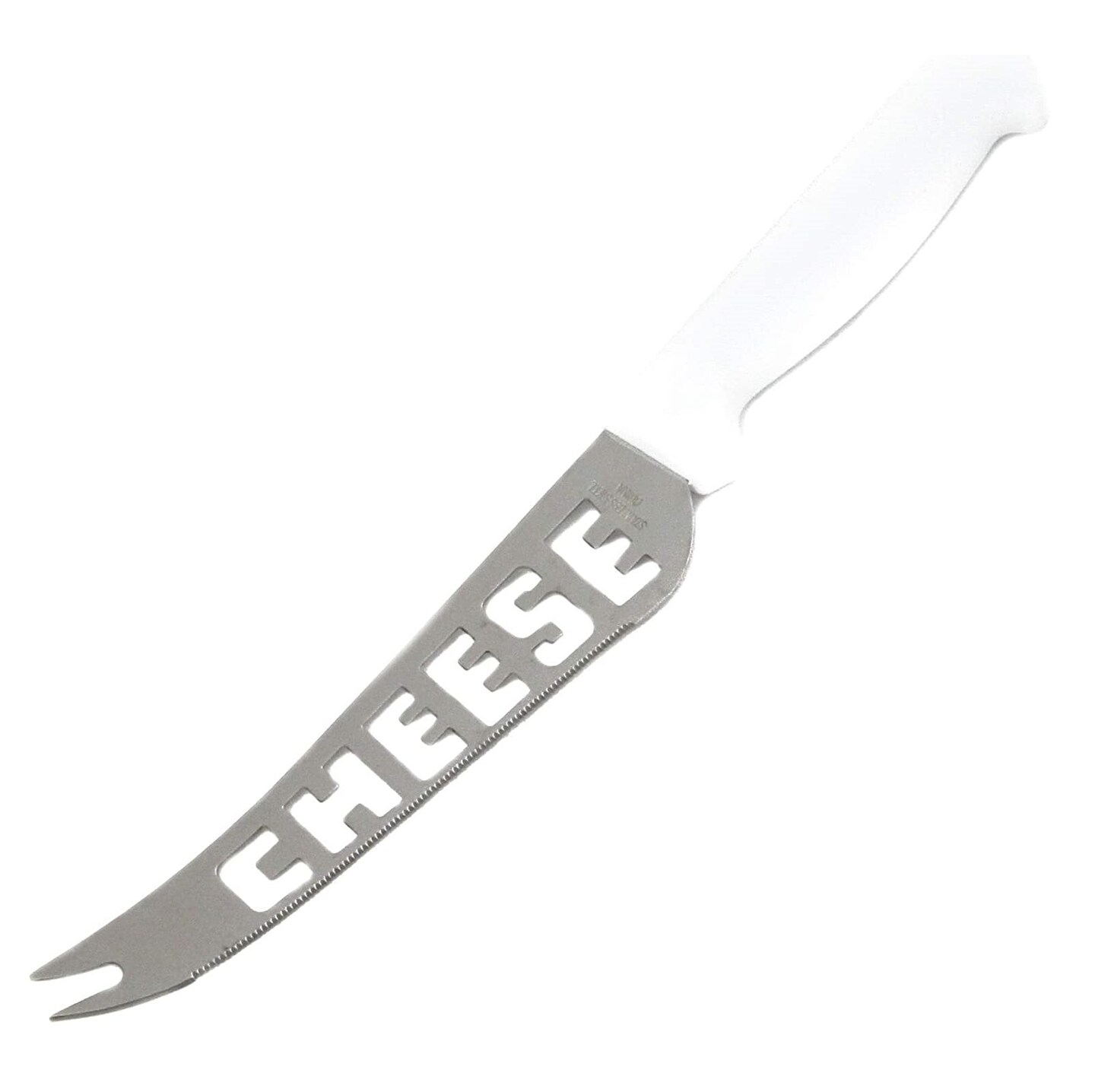Chef Craft Serrated Stainless Steel Blade Cheese Knife with Pronged ...