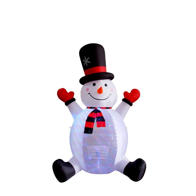 8 ft. Inflatable Snowman with Rotating Light | Michaels
