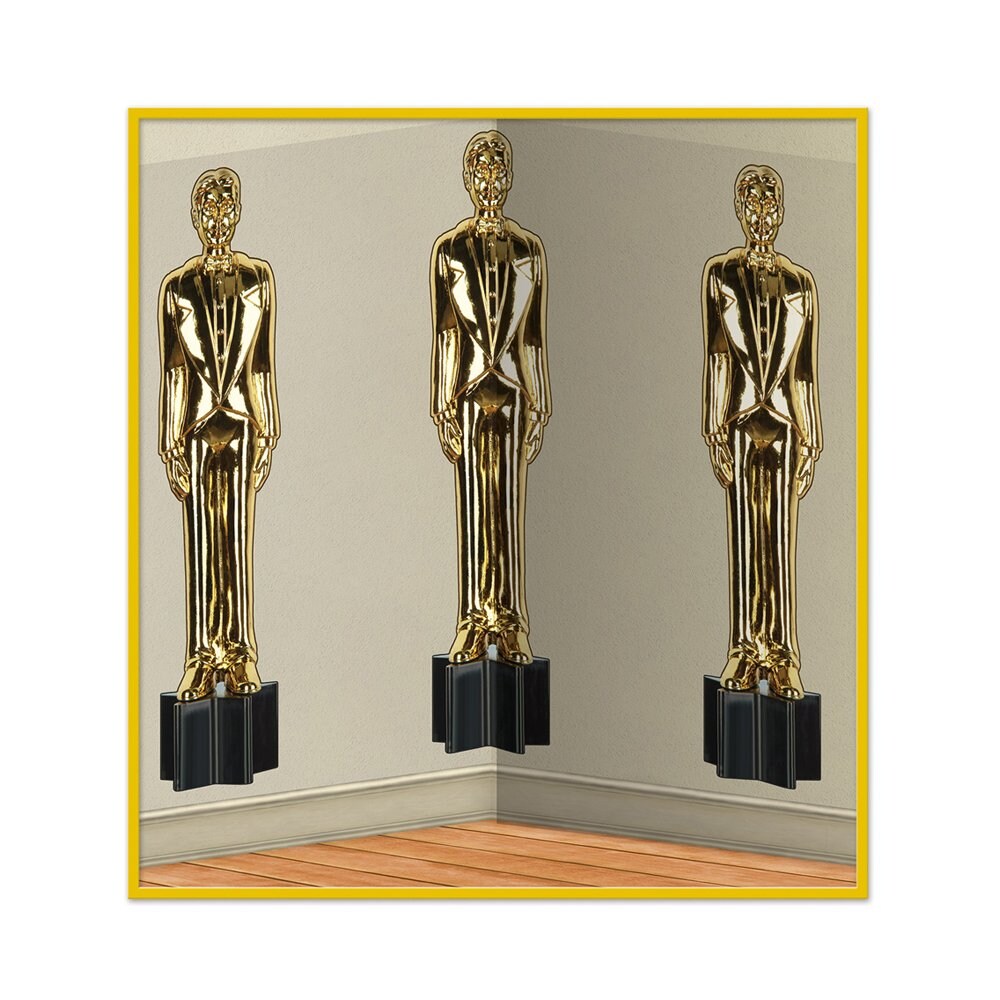 Awards Night Male Statuettes Backdrop (Pack of 6) | Michaels