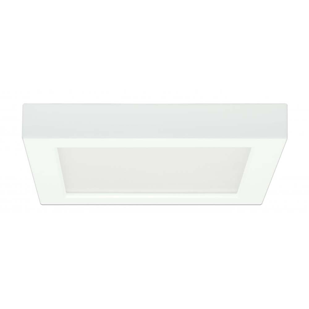 13.5w 7-in Flush Mount LED Fixture 4000K Square Shape White Finish 120v | Michaels