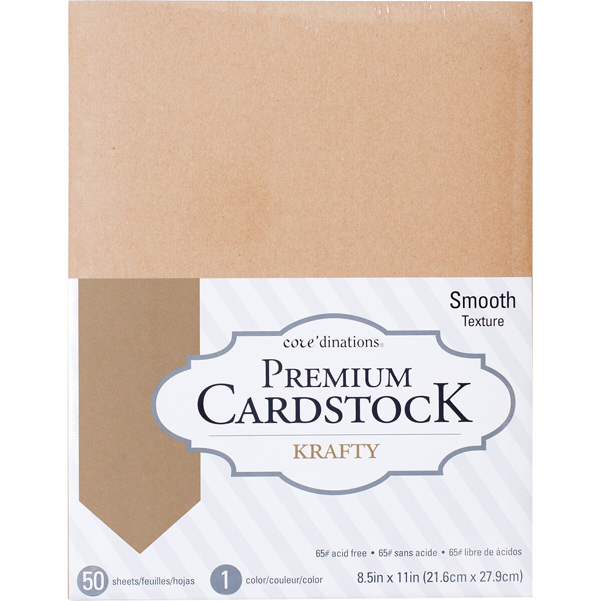 Core'dinations Value Pack Smooth Cardstock 8.5"X11" 50/Pkg-Krafty ...